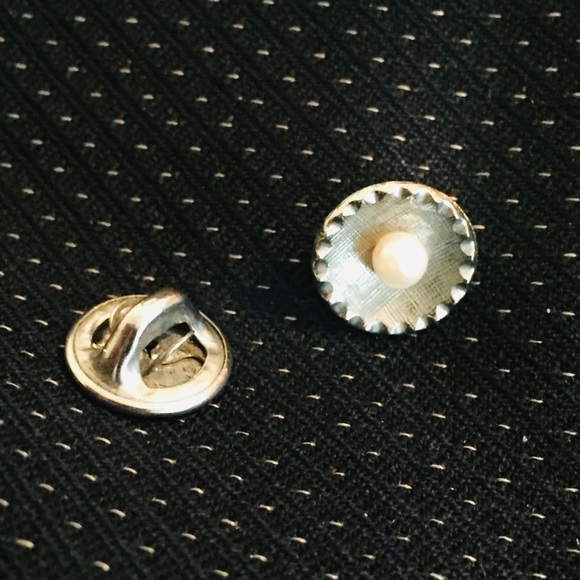 Unknown | Accessories | Vintage Ballou Regd Pearl Silver Tack Pin ...